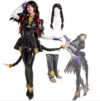 Amazon.co.jp: YUASEN Real Photography Bayonetta Cosplay Costume + Wig ...