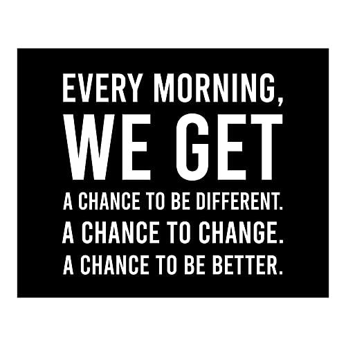 Amazon.com: Every Morning, Motivational Wall Art, Positive Quotes ...