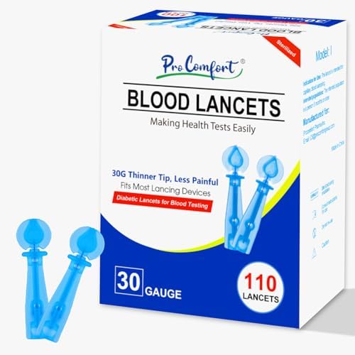 Amazon.com: Pro Comfort Lancets for Diabetes Testing [110 Count] 30 ...