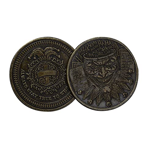 Joker Coin Reminder Poker Lucky Challenge Coin Joker Medallion Smile ...
