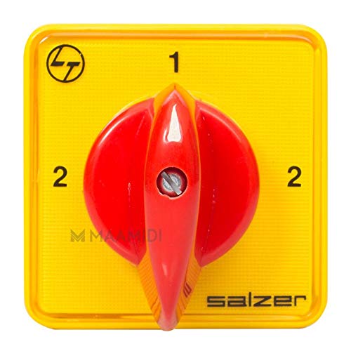 SAZLER Rotary Switch, 63Amps, S63 1 POLE 2WAY WITH OFF (90') (Cat no ...