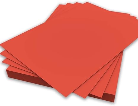 A4 Red Colour Paper 80gsm Sheets Double Sided Printer Paper Copier ...