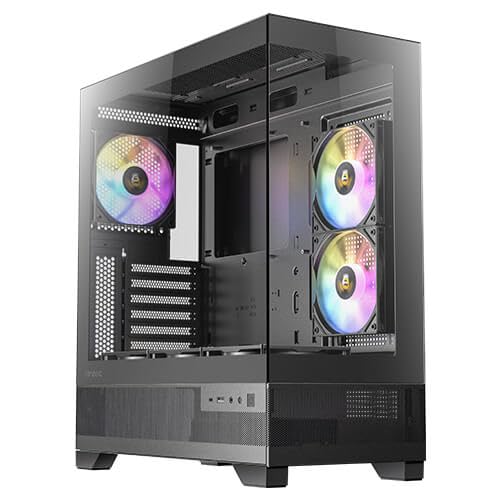 Antec CX700 RGB Elite Gaming PC Case, 2 x 120mm RGB Fan on Side, 3 x ...