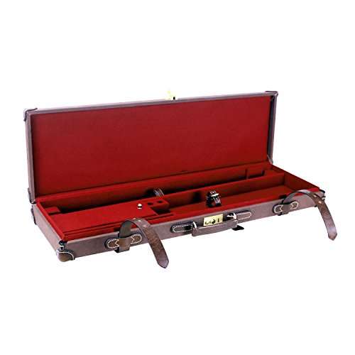 Tourbn TOURBON Vintage Shotgun Case Hard Shell Canvas & Leather Weapon ...