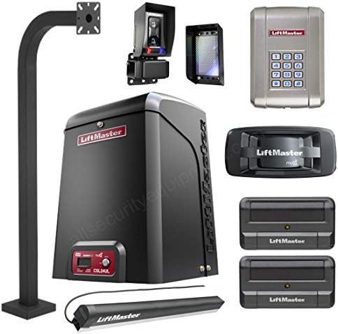 Amazon.com: Liftmaster CSL24U / CSL24UL Slide Gate Opener Kit W/Battery ...