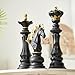 Amazon.com: Yuxung 3 Pcs Large Chess Statue Decor Piece Set King Queen ...