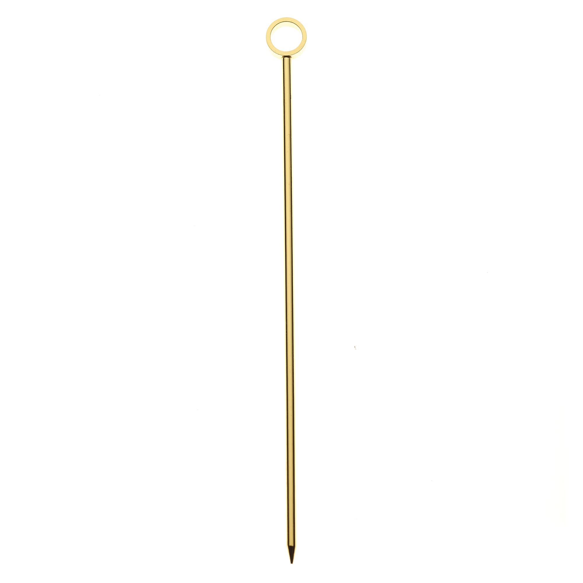 Amazon.com | Barfly Cocktail Picks, Circle, Gold Plated, Set 12, 4.5 ...