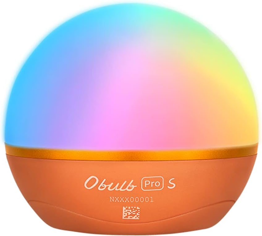 OLIGHT Obulb Pro S Multicolor Night Light Orb with Bluetooth APP ...