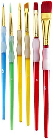 Panduro Grifffreundliche Kinderpinsel 6 St. für Kinder Mädchen und ...