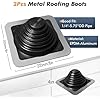 #3 Metal Roof Vents Flashing, Roofing Boots Kit for Houses Fits Pipe Od ...