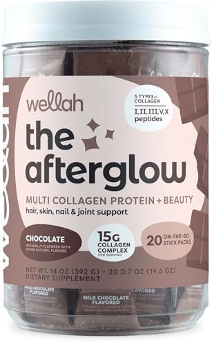 Amazon.com: Wellah The Afterglow Multi Collagen Protein + Beauty ...