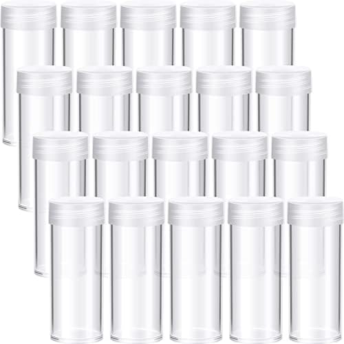 Amazon.com : 45 Pieces Coin Storage Tube Quarter Tubes Clear Coin Penny ...