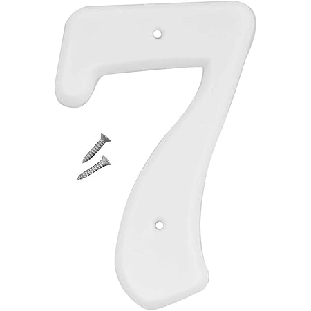Amazon.com: Hy-Ko Products 30301 Plastic House Number 1 (ONE), 6" High ...