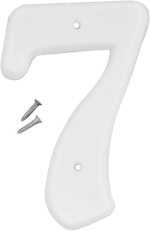 Amazon.com: Hy-Ko 6" Plastic House Number, Modern Raised Numbers for ...