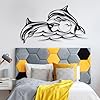 Amazon.com: Dolphin Sunset Metal Wall Art, Metal Dolphin Wall Decor ...
