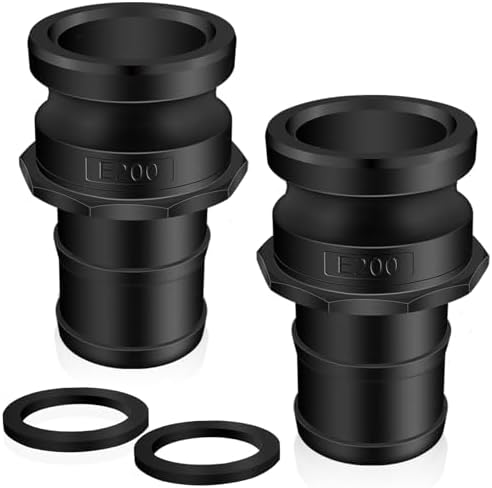 Amazon.com: 2PCS Polypropylene Cam lock Fittings, 2" Type E Poly ...