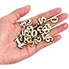 Amazon.com: MAGICLULU 100 Pcs Wooden Numbers Blank Unfinished Unpainted ...