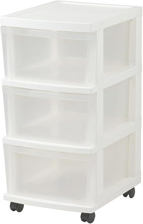 JEJ Astage Storage Chest, Eming FT 3 Tiers, Wheels, White, Made in ...