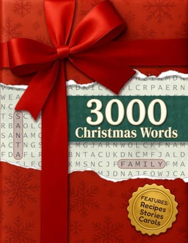 3000 Christmas Word Search Advent Calendar: Enjoy fun & relaxing large ...