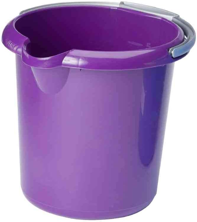 Putzeimer azur - 5 Stück mit Ausguss und Skala, 5 Liter - Eimer rund ...