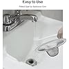 6-Pack Bathroom Mesh Sink Drain Strainer - 2.12" Top / 1" Small ...