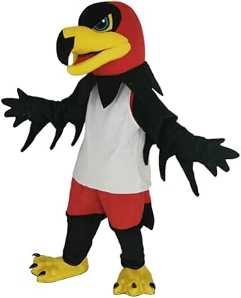 Amazon.com: BTOCHK Black Night Hawk Bird Mascot Costume : Sports & Outdoors