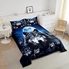 Amazon.com: Feelyou Blue Wolf Comforter Set Animal Wolves Bedding Set ...