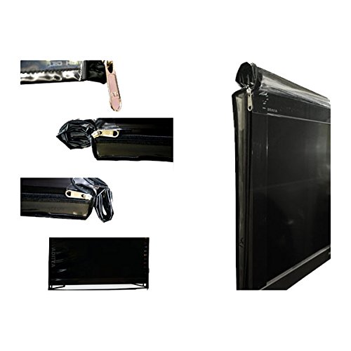 ADITYA Plastic Transparent Safety Cover for for TV and Remote (Black ...