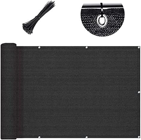 Amazon.com : SUNLAX 3'x10' Black Balcony Privacy Screen Fence ...
