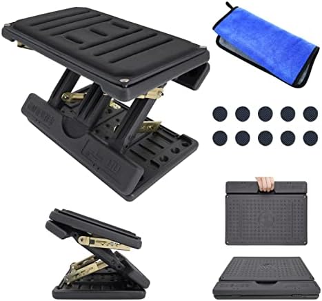 Amazon.com: Adjustable Leg Rest for Desk,with 4 Height Levels, Foot ...