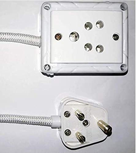 Anchor Extension Board with 1 Socket and 8 Meter Long Cloth Wire and 5A ...