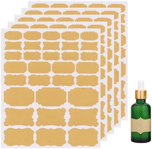 Amazon.com : Brown Label Sticker Small Jar Labels for Jars and Bottles ...