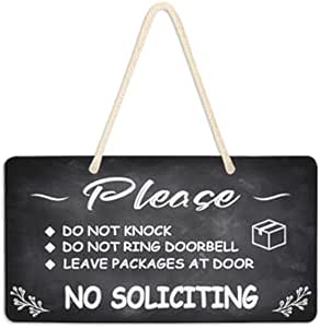 Amazon.com: Please Do Not Knock or Ring Doorbell Sign No Knocking Door ...