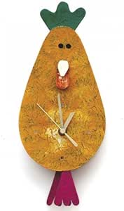 Amazon.com: PENDULUM WALL CLOCK - LOS OXIDOS - CHICKEN HEN - RECYCLING ...