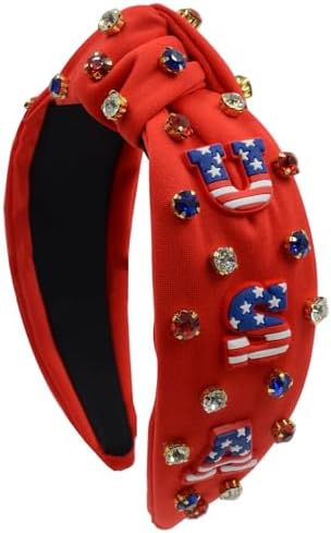 Amazon.com : setigblom American Flag Headband Women, 4th of July USA ...