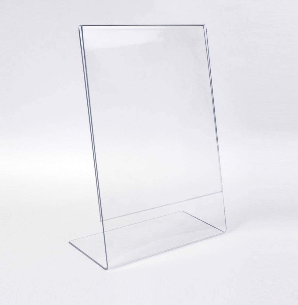 SIGNOOGLE 1 Compartments Acrylic Portrait Counter Poster Table Top Menu ...