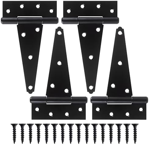 Amazon.com: Heavy Duty Gate Hinges - Barn Door Hinges w/ 2.8mm ...