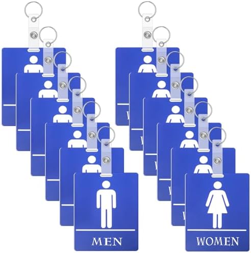 Amazon.com : 2 Pack - Restroom Pass Keychains (1 Men / 1 Women ...
