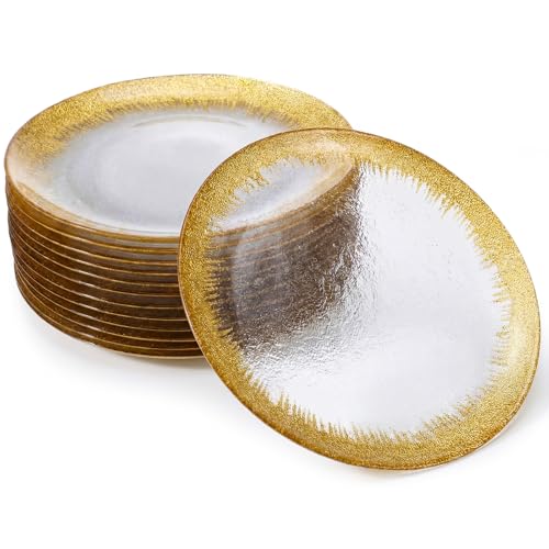 Best Clear Glass Chargers With Gold Rim for Elegant Tables – With ...