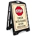 Amazon.com : SmartSign "STOP Check With Guard Before Proceeding" A ...