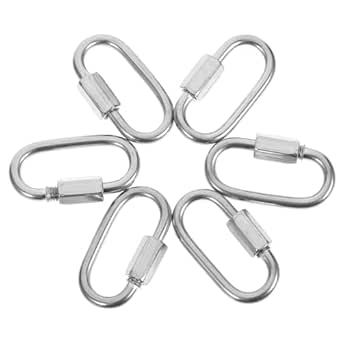 OSOLADY 6pcs Chain Quick Link Connectors Stainless Steel Chain ...