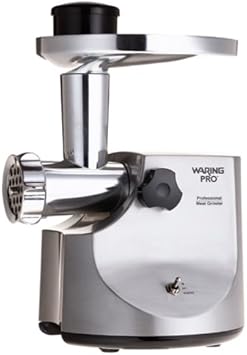 Amazon.com: Waring Pro Professional Meat Grinder, Brushed Stainless ...