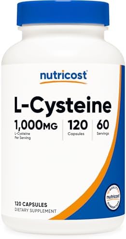 Amazon.com: Nutricost L-Cysteine 1000mg, 120 Capsules - Non-GMO, Gluten ...