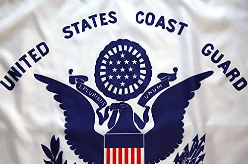 Buy 3x5 Coast Guard Flag - USCG Military Flag 100% Polyester Fabric ...