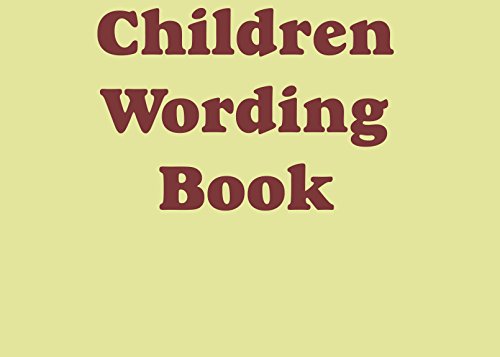 Children Wording Book: Learn 100+ Words Under One Book With High ...