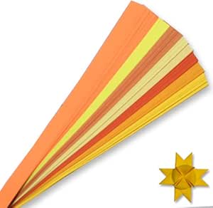 Amazon.com: Shades of Orange & Yellow Paper Strips for Weaving Projects ...