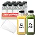 Amazon.com: Reli. Plastic Juice Bottles [12 Pack] [16 oz] Square 16 oz ...