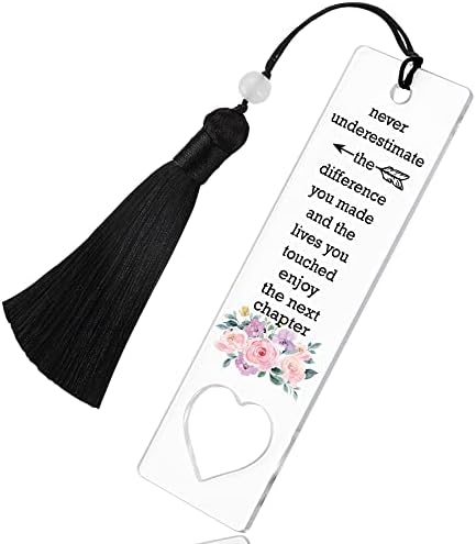 Amazon.com: Ptzizi Inspirational Metal Engraved Bookmark with Tassel ...