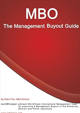 MBO - Management buyout guide : Piso, Sabin: Amazon.com.be: Livres