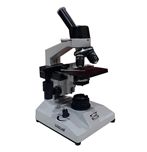 Coslab Inclined Monocular Microscope, 4.3 Kg, White & Blac K : Amazon ...